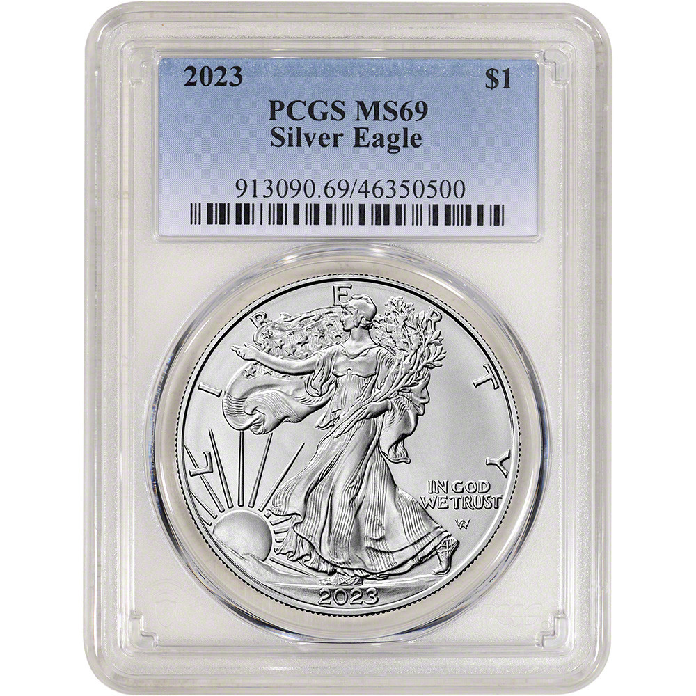2023 American Silver Eagle - PCGS MS69 [23-ASE-P-MS69] - Liberty Coin