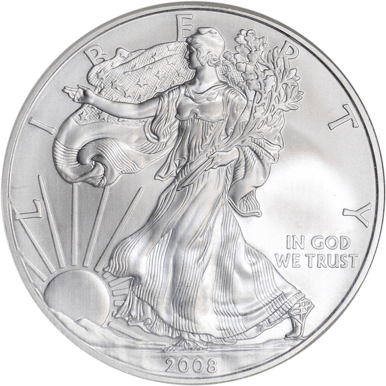 2008 W American Silver Eagle Burnished Reverse of 2007 - NGC MS69 Early Releases [08-W-ASE-REV ...