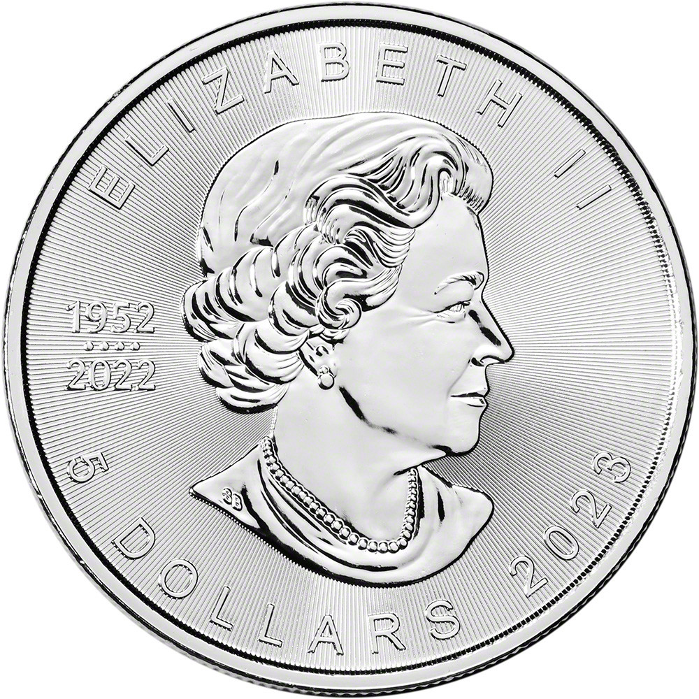 2023 Canada Silver Maple Leaf - 1 oz - $5 - 4 Rolls - 100 Coins in 4 ...