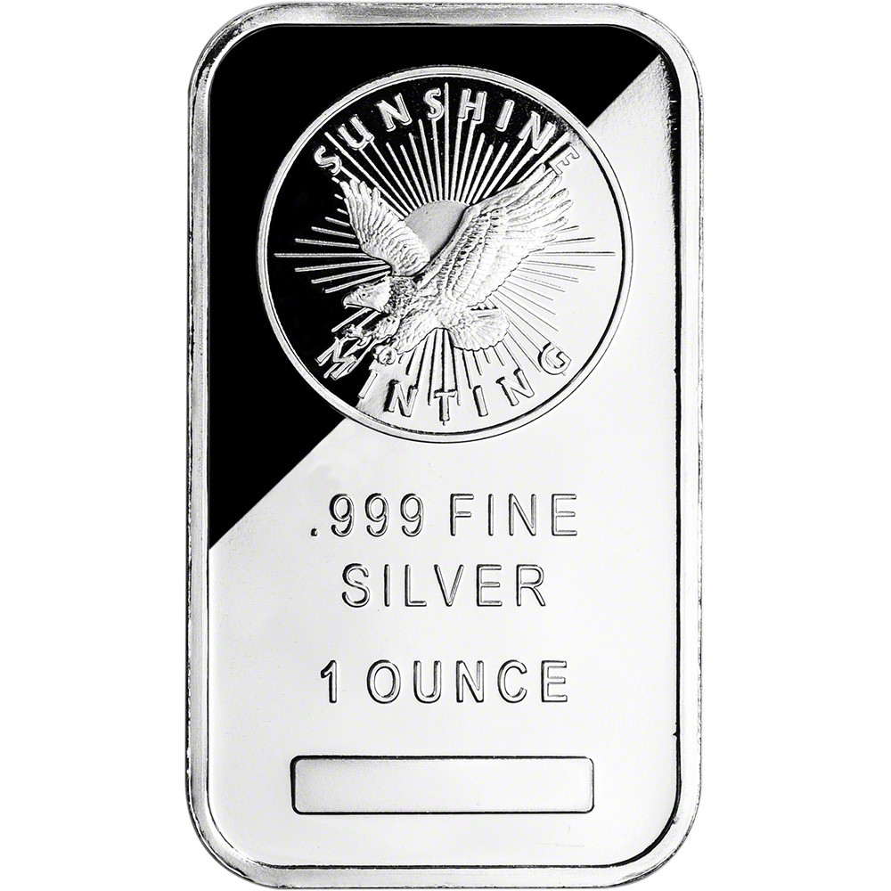 TWENTY (20) 1 oz Silver Bar Sunshine Minting .999 Fine 20 Bars in ...