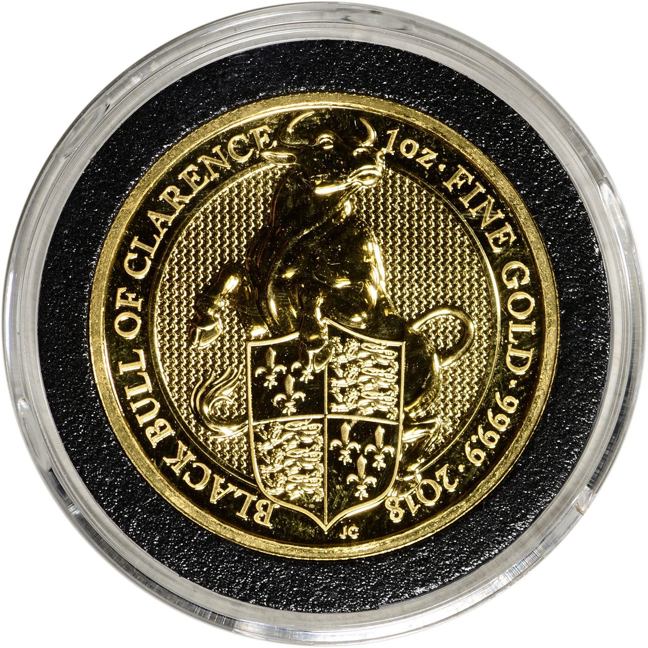 2018 Great Britain Gold Queen's Beasts - Bull £100 - 1 oz - BU [WG ...
