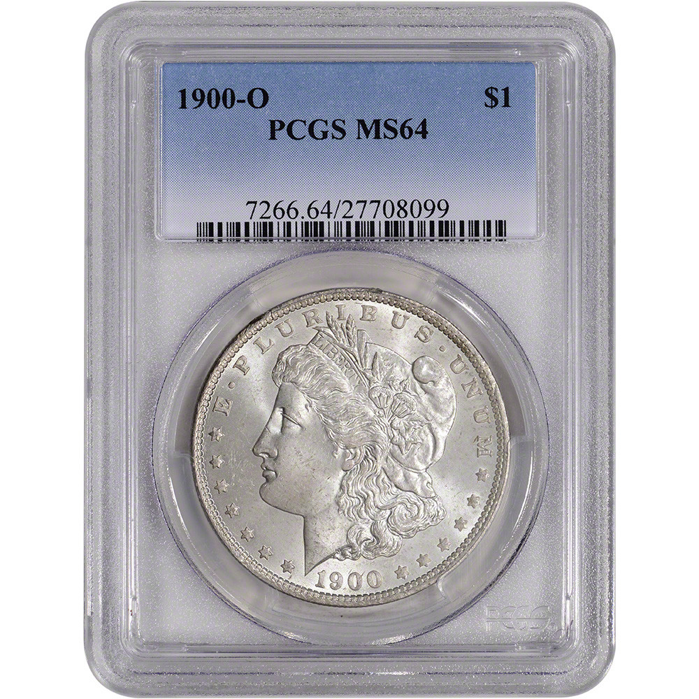 1900 O US Morgan Silver Dollar $1 - PCGS MS64 [MORGAN-00-O-P-MS64 ...