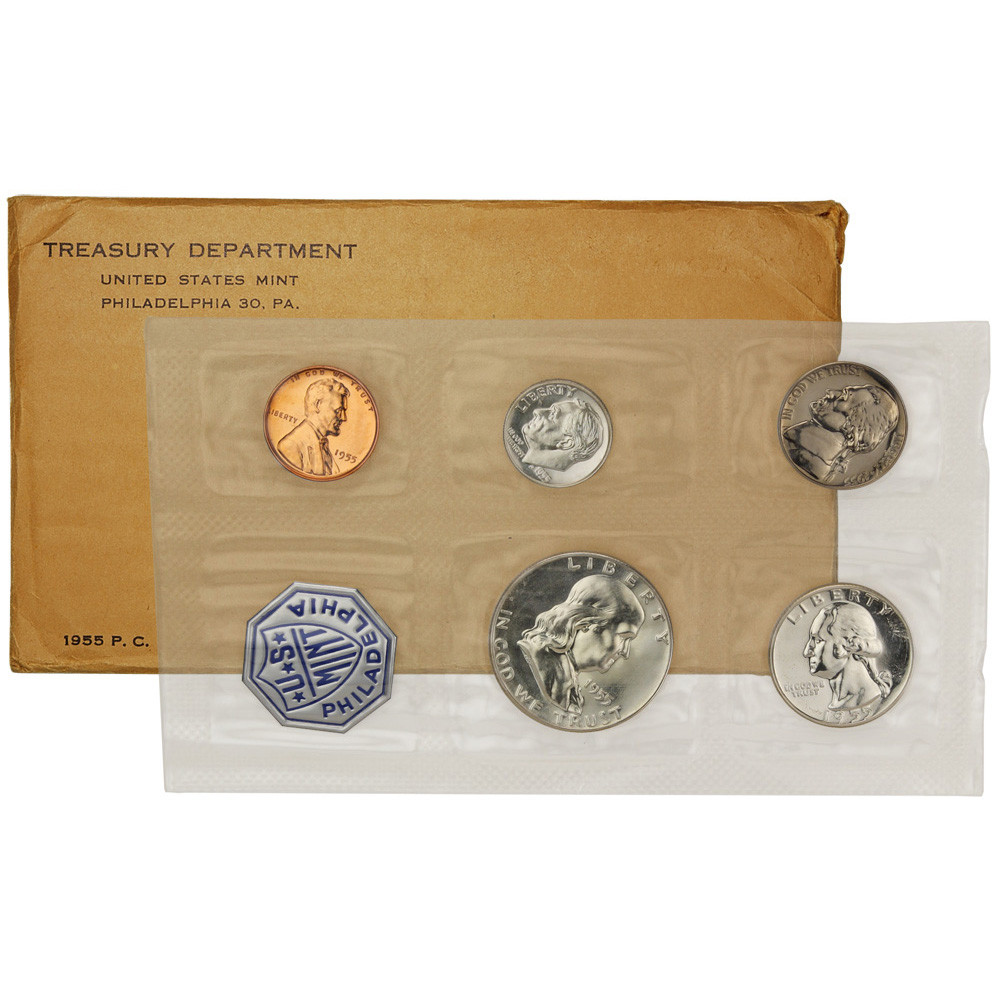 1955 US Mint Proof Set in OGP [US-P-1955] - Liberty Coin