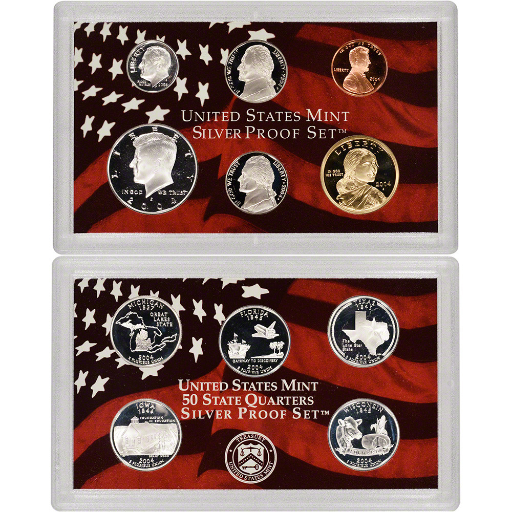 2004-S US Mint Silver Proof Set [US-SP-2004] - Liberty Coin