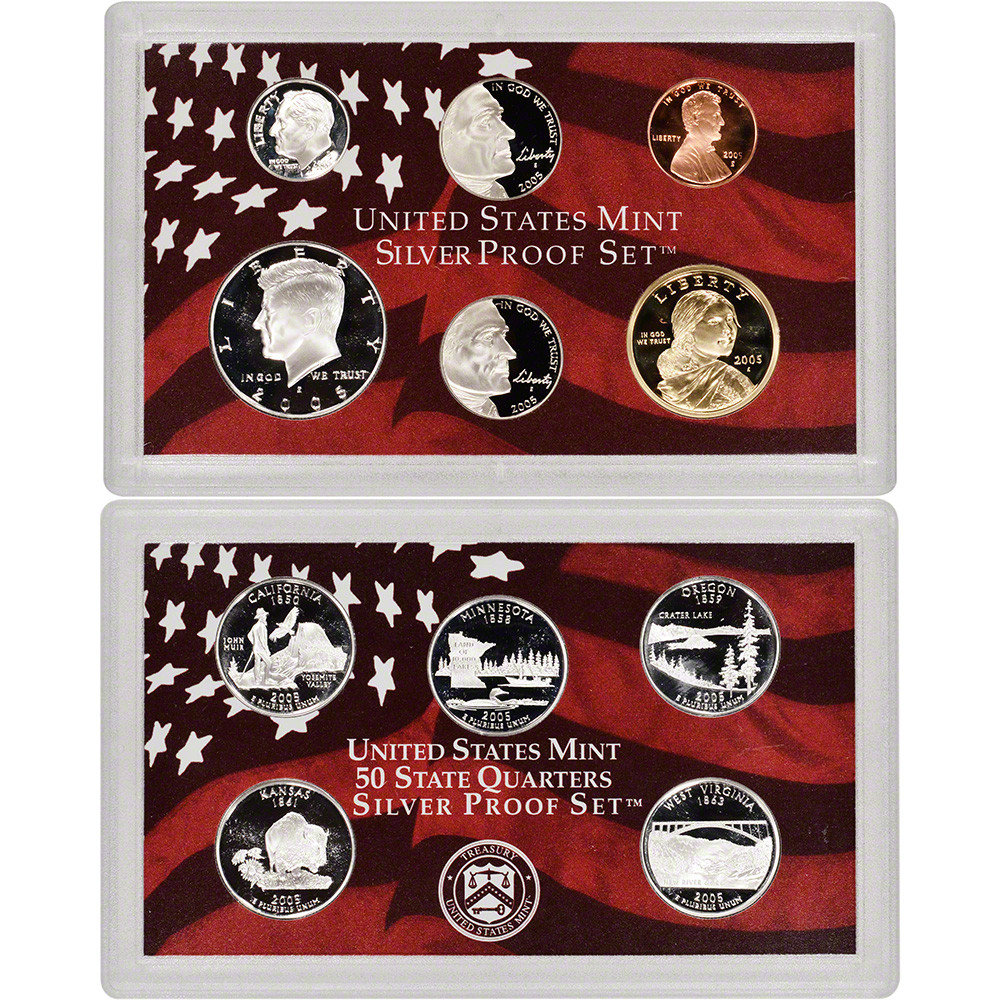 2005-S US Mint Silver Proof Set [US-SP-2005] - Liberty Coin