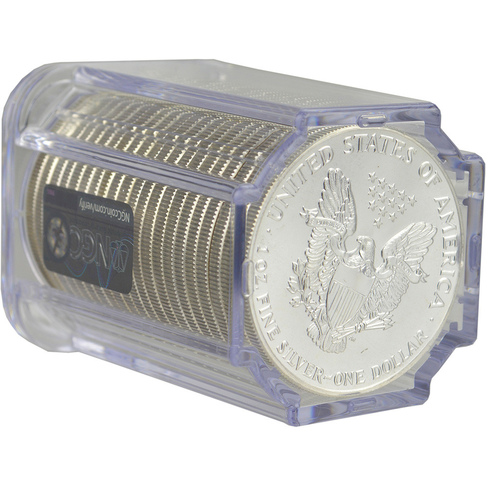 Roll of 20 - 1988 American Silver Eagle - NGC Gem Uncirculated [88-ASE ...