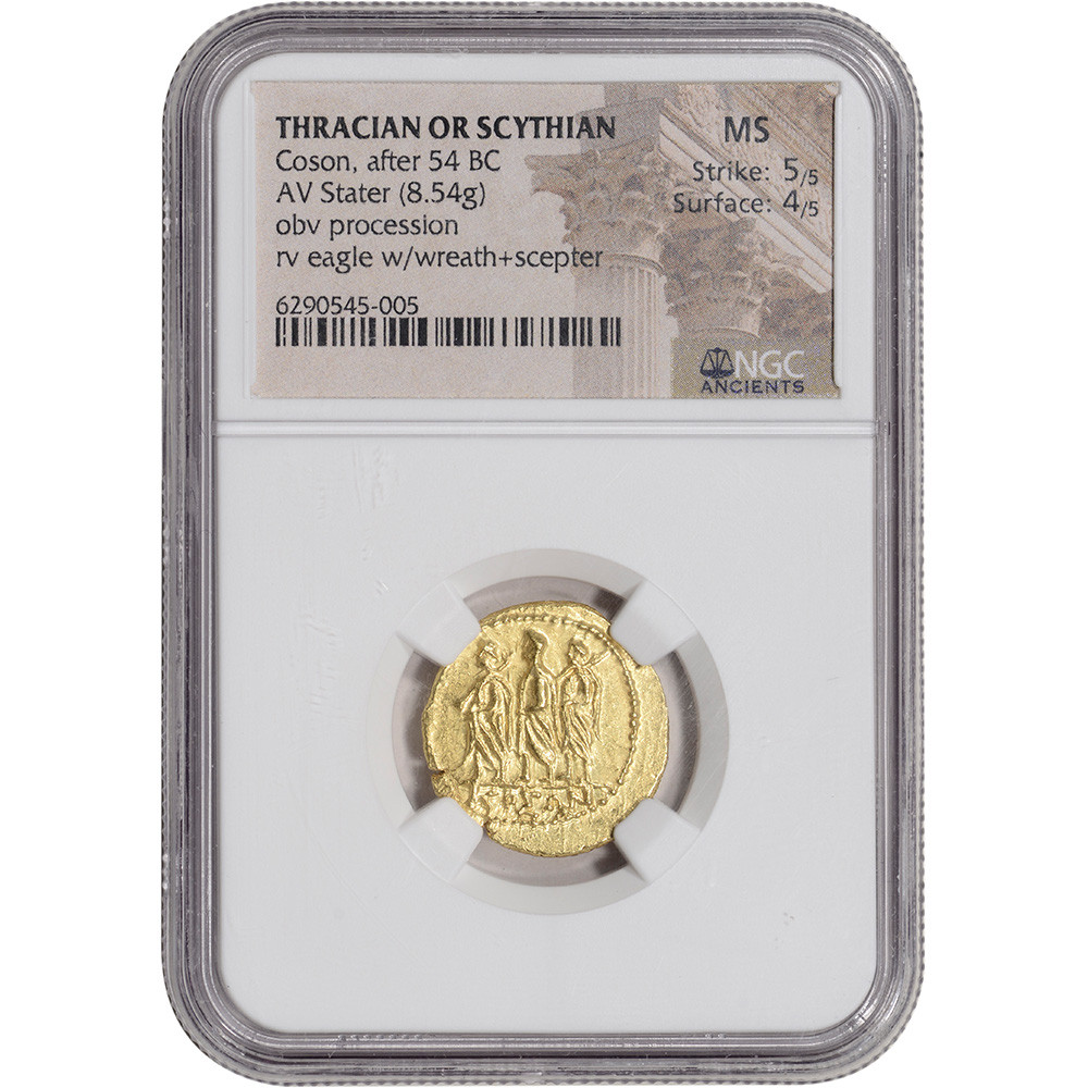 After 54 BC Thracian or Scythian Coson AV Stater Ancient Gold Coin ...