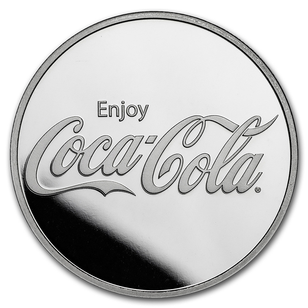 TWENTY (20) 1 oz Silver Round - 9Fine Mint Coca Cola® - .999 Fine Tube ...