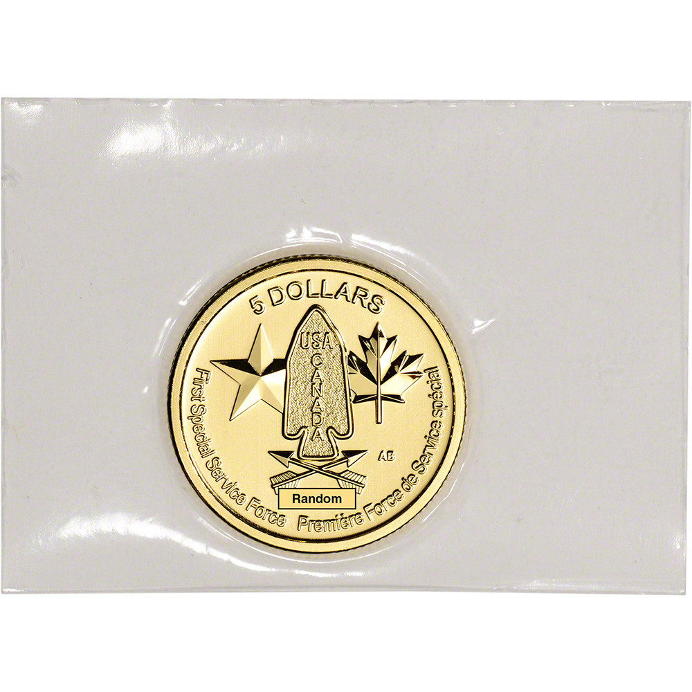 Canada Gold Special Service Force Devils Brigade 1/4 oz $5 - BU ...