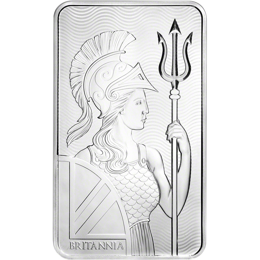 100 oz Silver Bar - Royal Mint Britannia - .999 Fine [SILVER-Bar-100oz ...