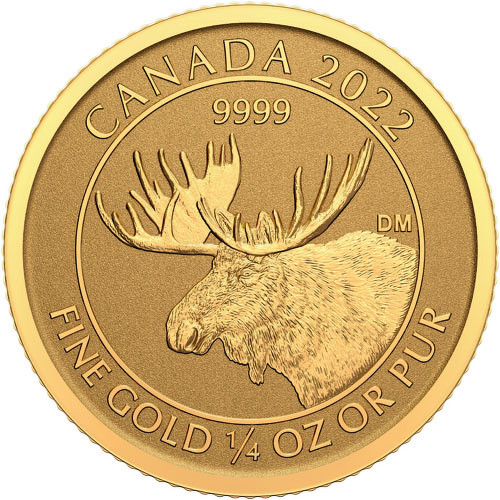 2022 Canada Gold Moose 1/4 oz $10 - Reverse Proof [22-CA-G10-MOOSE-RP ...