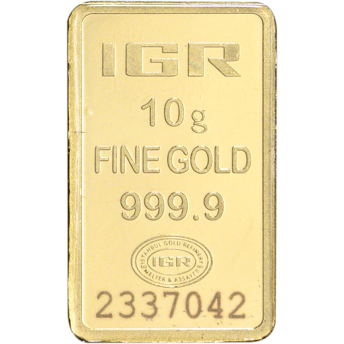 10 gram IGR Gold Bar - Istanbul Gold Refinery - 999.9 Fine in Sealed ...