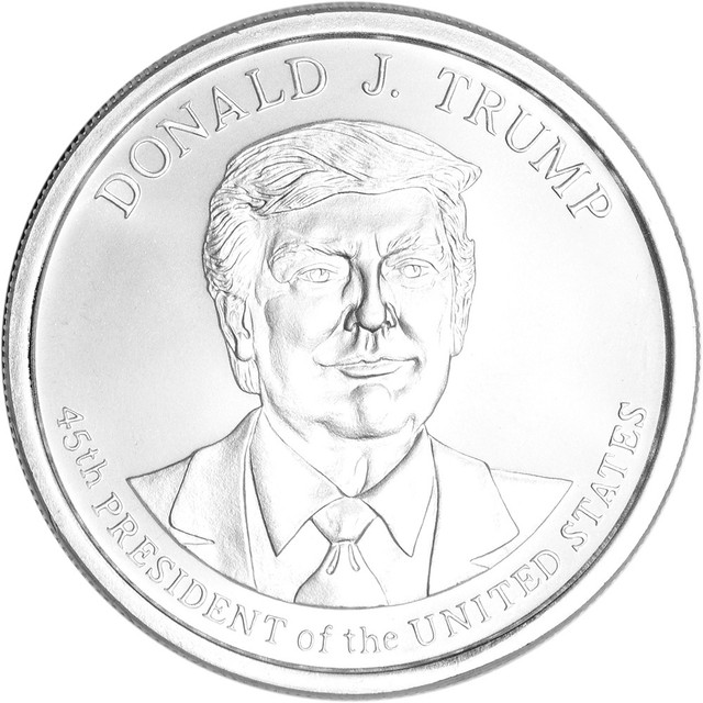 1 oz Golden State Mint Silver Round Donald J. Trump .999 Fine [SILVER ...