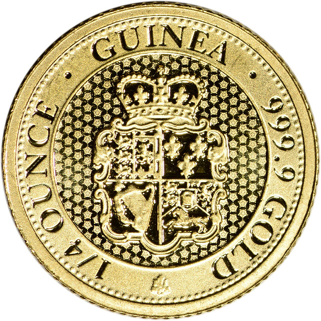 St Helena Gold Rose Crown Guinea 1/4 oz £25 - BU Random Date [X-SH-ROSE ...