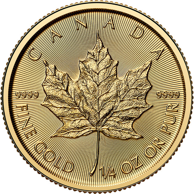 2025 Canada Gold Maple Leaf 1/4 oz $10 - BU [25-CML-G10-BU] - Liberty Coin