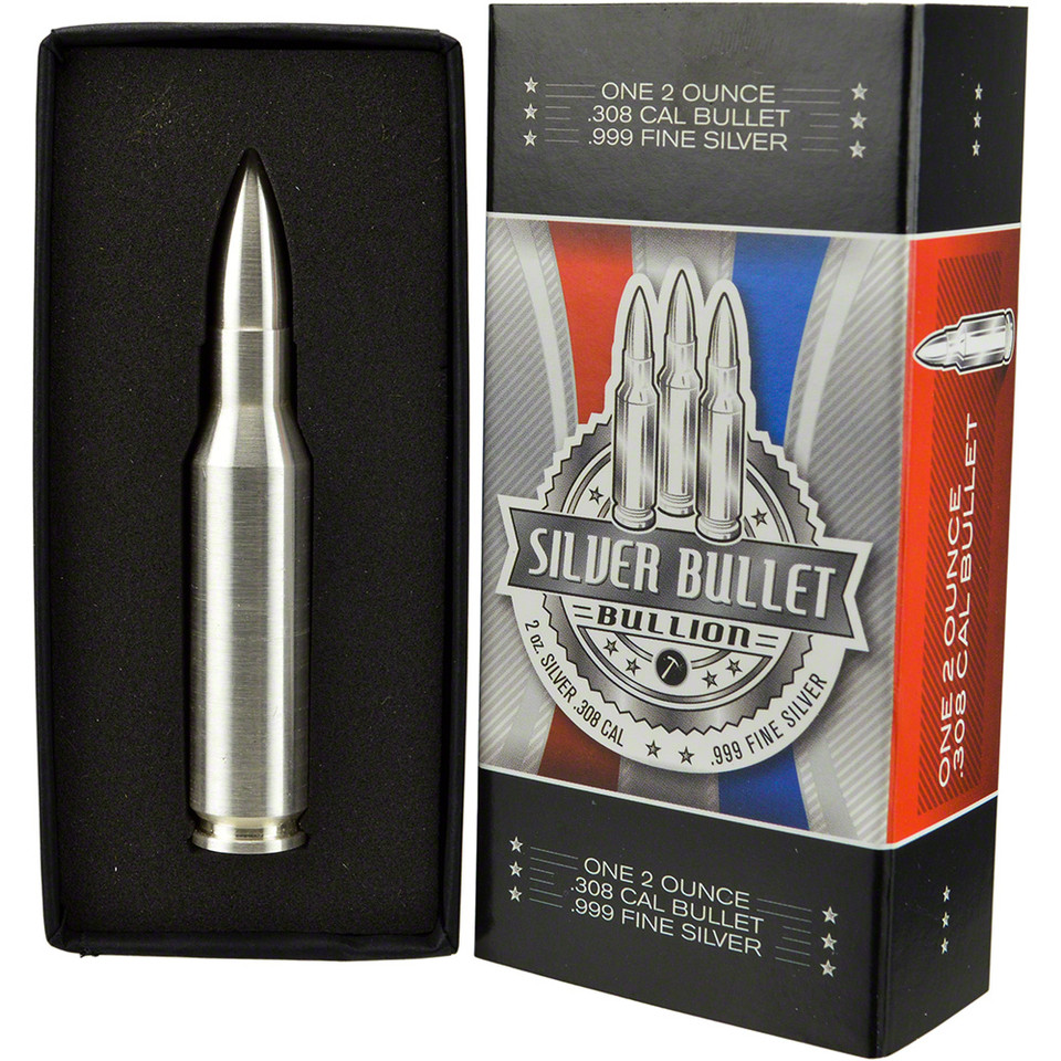 5 oz Silver Bullet Shotgun Shell 12 Gauge - .999 Fine [SILVER-OTH-5oz ...