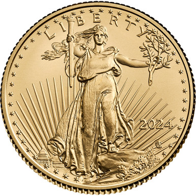 2024 American Gold Eagle 1/10 oz $5 - BU [24-AGE-5-BU] - Liberty Coin