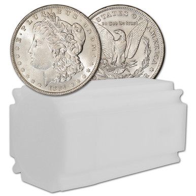 US Morgan Silver Dollar - Roll of 20 coins - BU - Pre 1921 Random Date ...