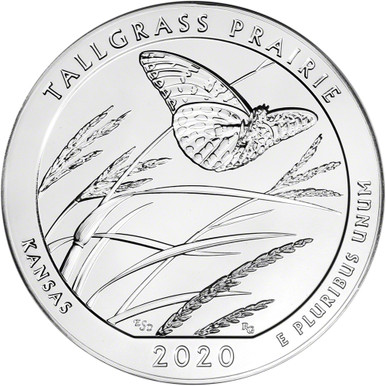 2020 ATB Tallgrass Prairie Silver 5 oz 25C - BU [20-ATB-TAL-BU ...