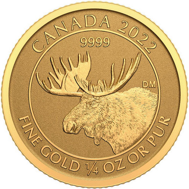 2022 Canada Gold Moose 1/4 oz $10 - Reverse Proof [22-CA-G10-MOOSE-RP ...