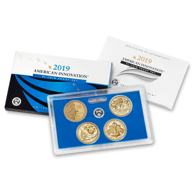 2019 S US American Innovation $1 4 Coin Proof Set (19GA) [US-19-S-INNO ...