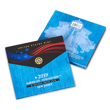 2019-S US American Innovation Reverse Proof Coin $1 - New Jersey (19GG ...