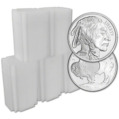 100-pc. 1 oz. Silver Round - Sunshine Buffalo - .999 (Lot, Rolls, 5 ...