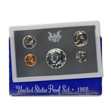 1968 US Mint Proof Set in OGP [US-P-1968] - Liberty Coin