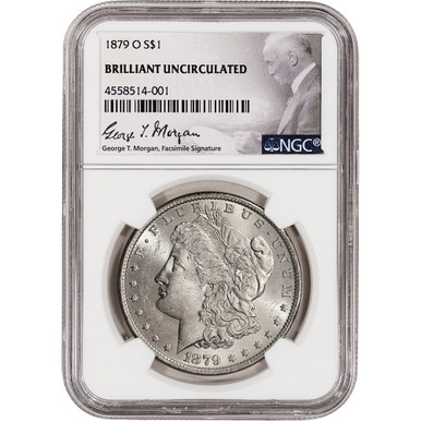 1879-O US Morgan Silver Dollar $1 - NGC Brilliant Uncirculated [MORGAN ...