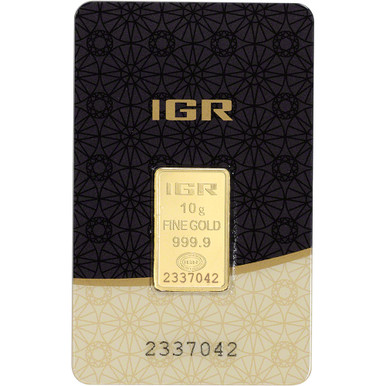 10 gram IGR Gold Bar - Istanbul Gold Refinery - 999.9 Fine in Sealed ...
