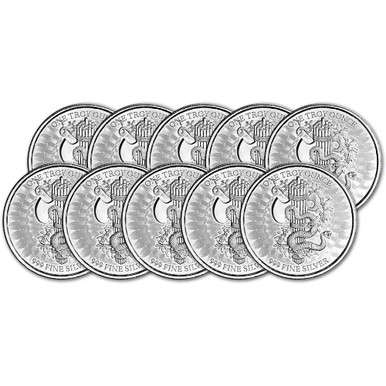 TEN (10) 1 oz. Cut Saw Mint Silver Round - Unity Design - 999 Fine ...