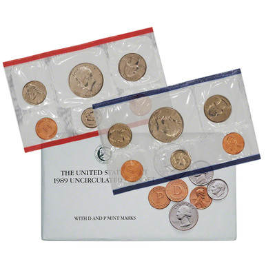 1989 United States Mint Uncirculated Coin Set (U89) [US-UC-1989 ...