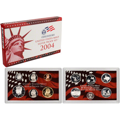 2004-S US Mint Silver Proof Set [US-SP-2004] - Liberty Coin