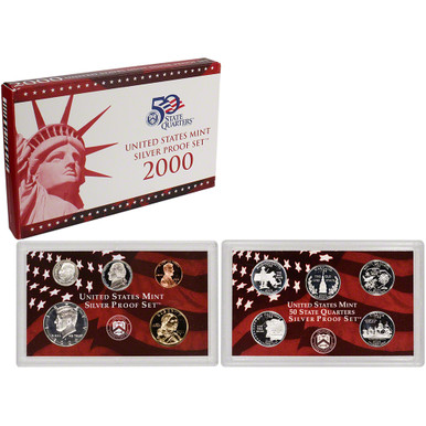 2000-S US Mint Silver Proof Set [US-SP-2000] - Liberty Coin
