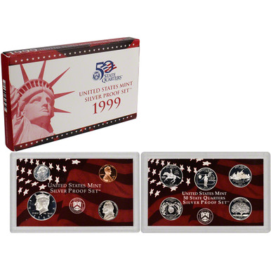 1999-S US Mint Silver Proof Set [US-SP-1999] - Liberty Coin