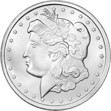 1 oz Silver Round CNT Morgan Design .9999 Fine [SILVER-Rnd-1oz-CNT-MOR ...