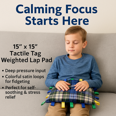 Tactile Tag Weighted Lap Pad - Sensory University, Inc.