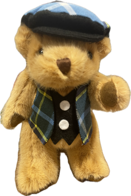 Manx Tartan Boy Teddy Bear in a Waistcoat - Presence of Mann Ltd for ...