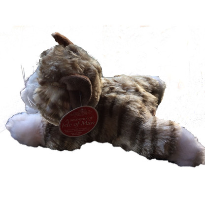 Soft Toy Grey Manx Cat - Presence of Mann Ltd for Isle of Man Gifts