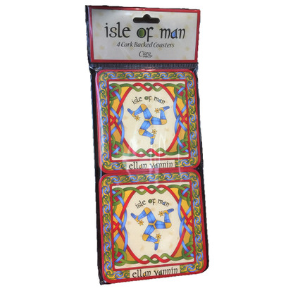 Set of 4 Isle of Man/Celtic Coasters - Presence of Mann Ltd for Isle of ...