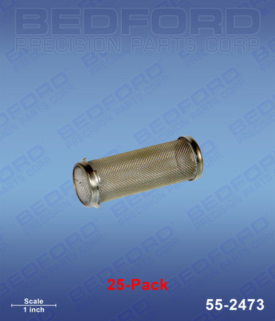 Outlet Filters (25-pack), 30 Mesh, Short [55-2473] - Bedford Precision ...