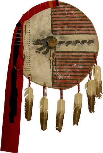 Native Style War Shield | Shield w. Bear Image