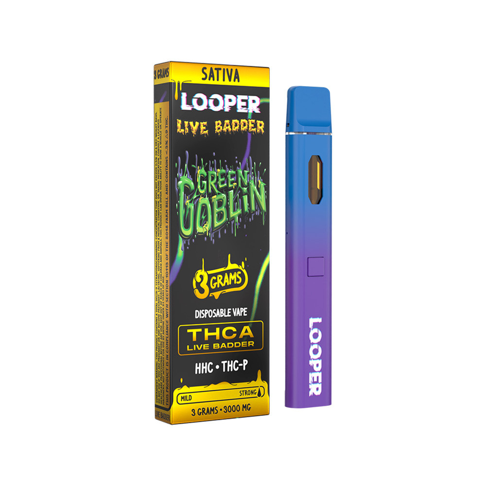 Looper Live Badder Delta THCA + HHC + THC-P Disposable Device