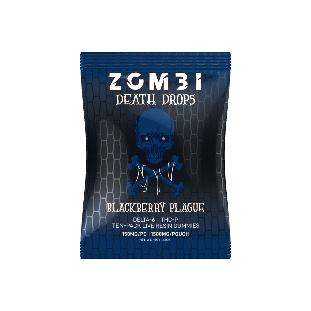 Zombi Death Drops 9000MG Delta-6 + THC-P Live Resin Gummies