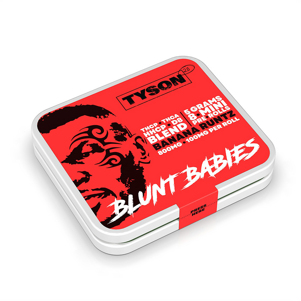 TYSON 2.0 Blunt Babies THCA + THCP + HHCP + D8 Mini Pre-Rolls