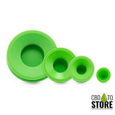 Ooze Resolution Silicone Glass Cleaner Caps - Pack of 4