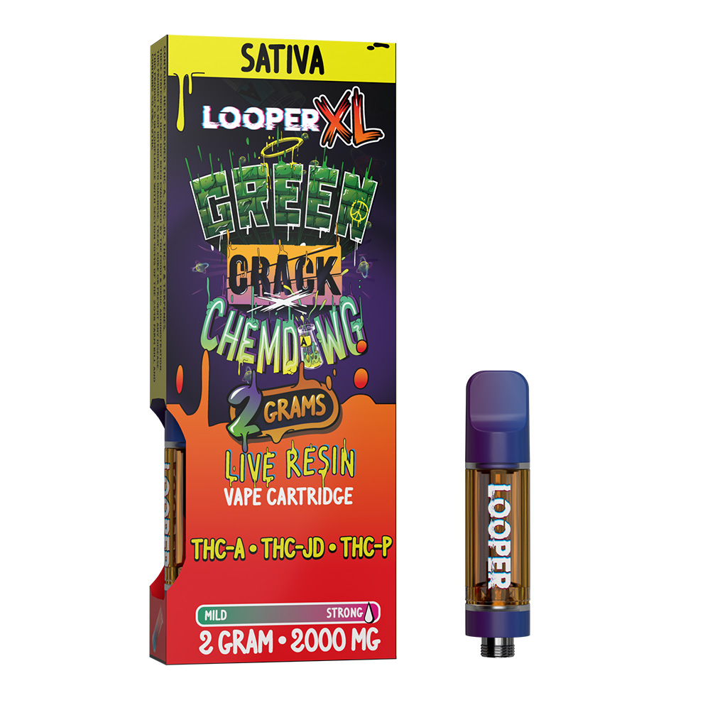 Looper XL Live Resin THC-A + THC-JD + THC-P Vape Cartridge 2G