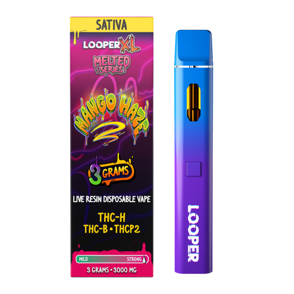 Looper XL Melted Series Live Resin THC-H + THC-B Disposable 3G