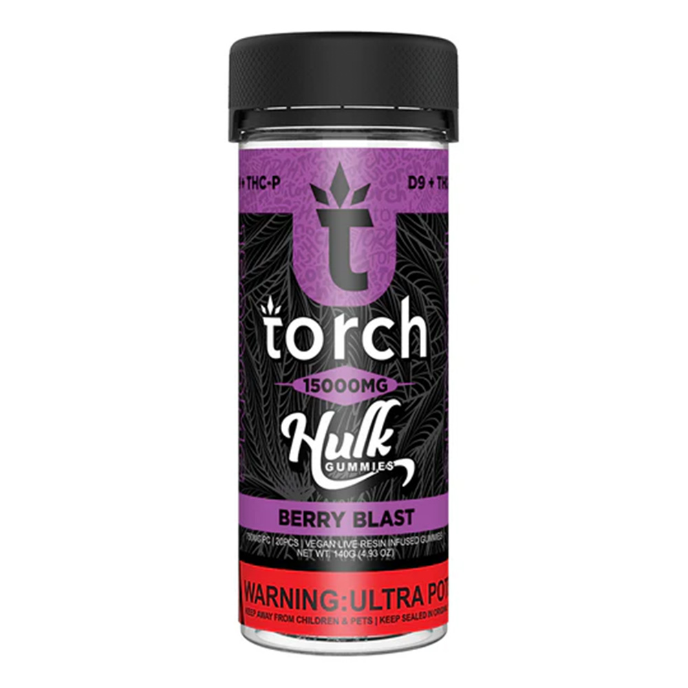 Torch Hulk Delta 9 + THC-P Gummies 15000MG - 20ct Jar
