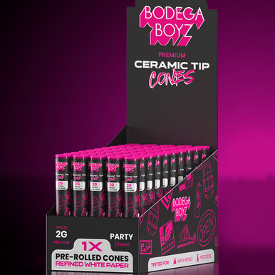 Bodega Boyz Party Pre-Rolled Cones With Ceramic Tip - 1ct Tube